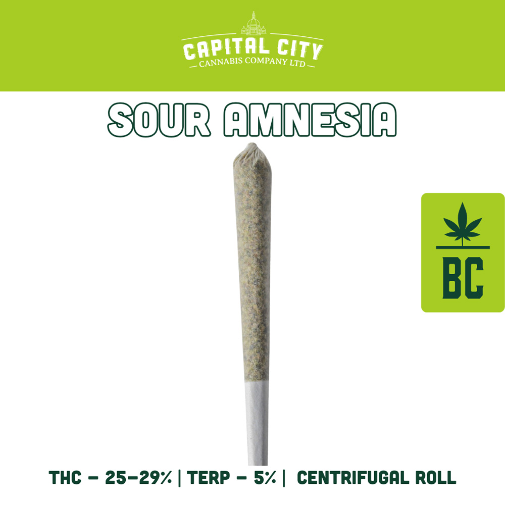 BC Weed Co – Sour Amnesia – Pre-Roll – Prairie Cannabis – 22nd Street
